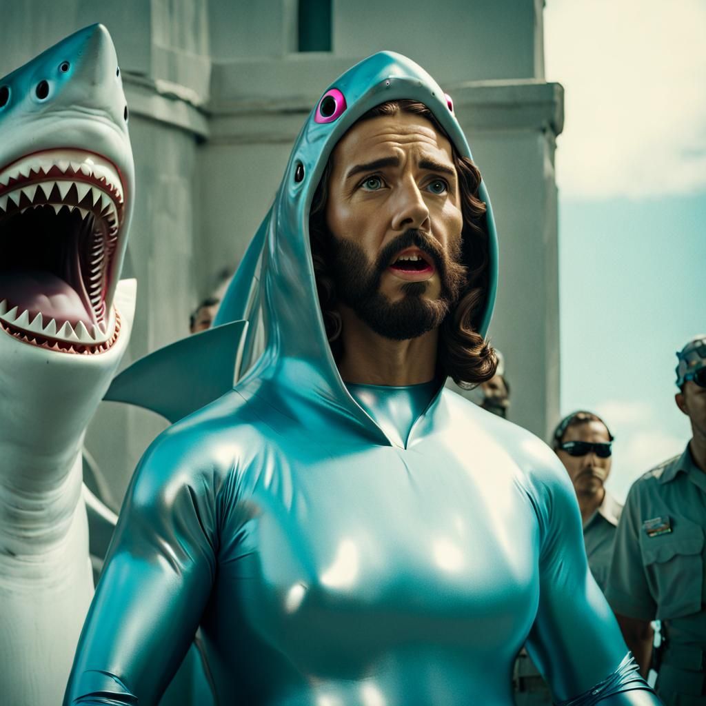 Personal. Shark. Jesus. - AI Generated Artwork - NightCafe Creator