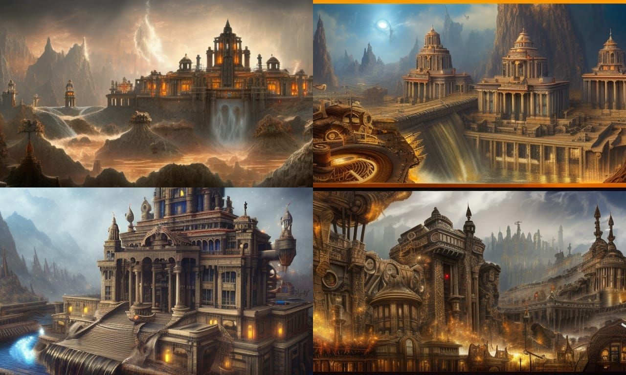 Utterly catastrophic destruction of Electric turbine temple dam ...