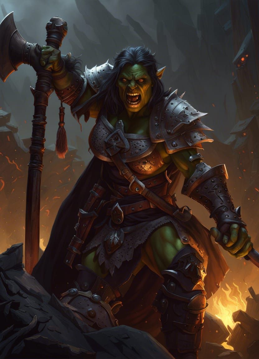 Rakatta the Ogre-Slayer - AI Generated Artwork - NightCafe Creator