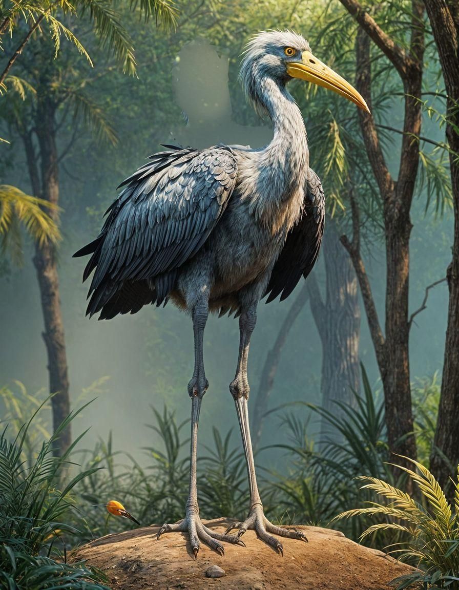 The most prehistoric looking bird alive today, the Shoebill.