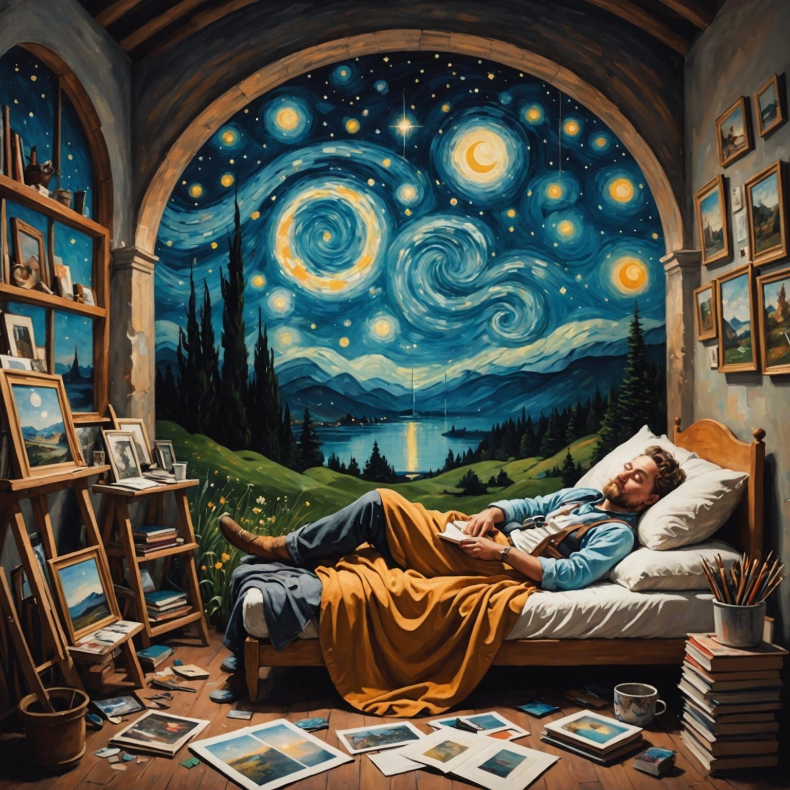 Sleeping artist in Dreamland - Sleeping Artist in Ethereal ...
