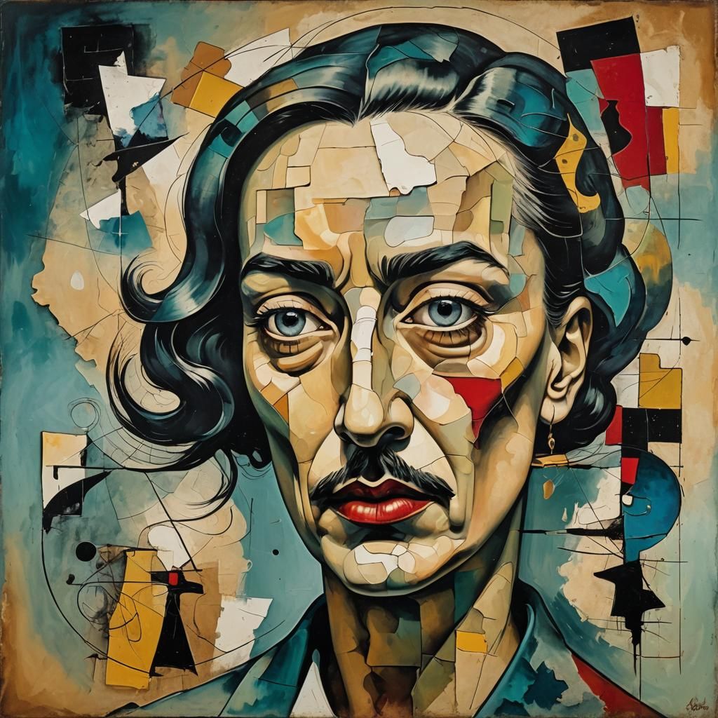 Abstract Surreal Portrait — Dali+ - AI Generated Artwork - NightCafe ...