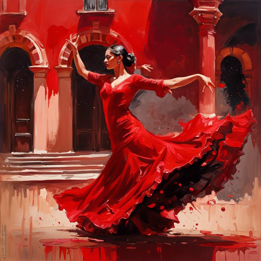 Red Dancer - AI Generated Artwork - NightCafe Creator