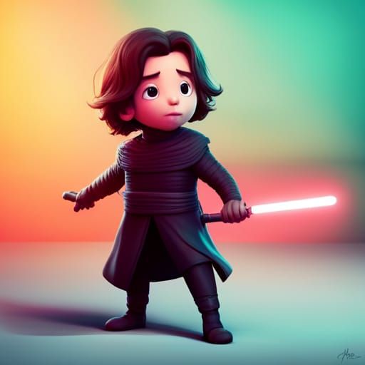 Toddler kylo ren - AI Generated Artwork - NightCafe Creator