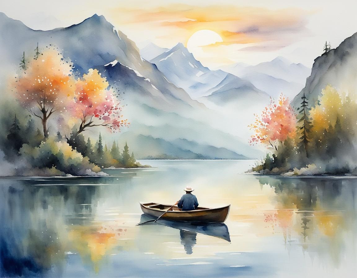 Calm Waters - AI Generated Artwork - NightCafe Creator