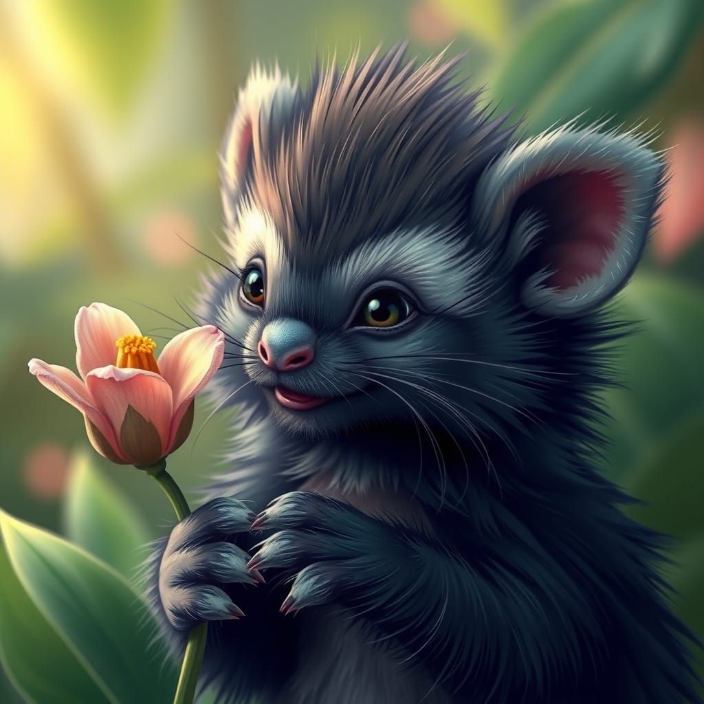 Reilly Bruce - Whimsical Jungle Creature Offers Gift in Va...