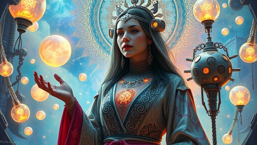 The beautiful and holy High Priestess