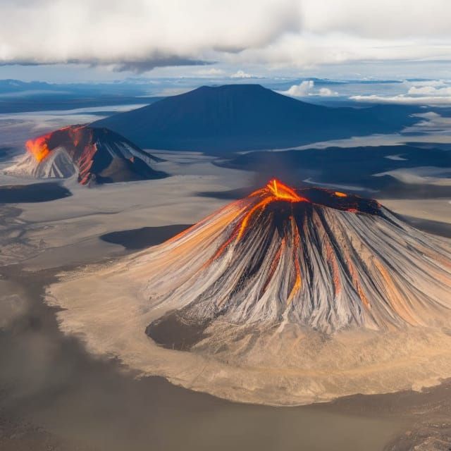 Volcanoes - AI Generated Artwork - NightCafe Creator