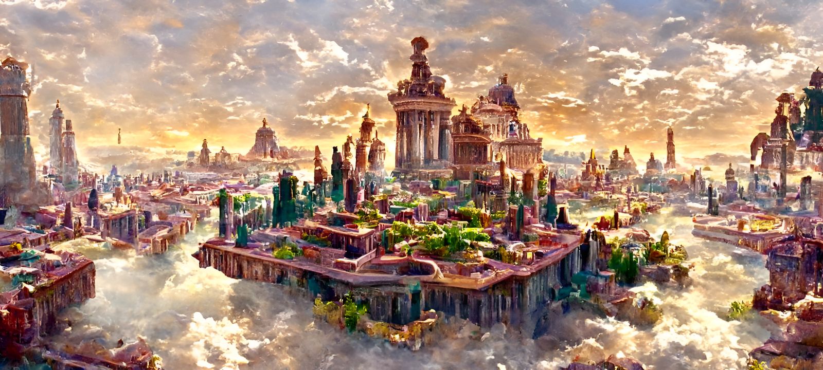 The Peak of Civilization - AI Generated Artwork - NightCafe Creator