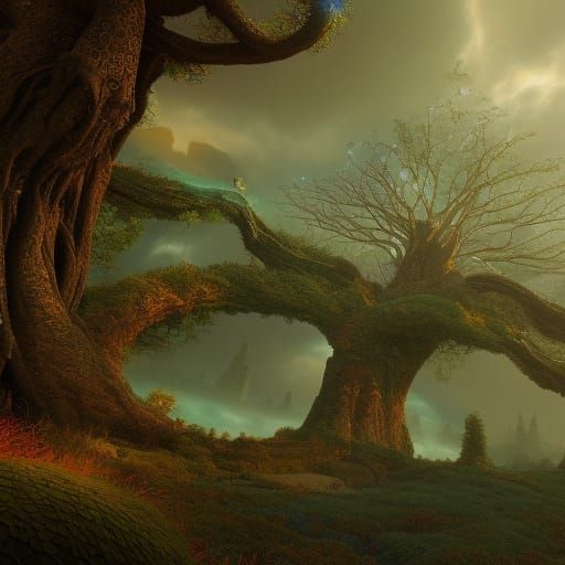 The great tree - AI Generated Artwork - NightCafe Creator