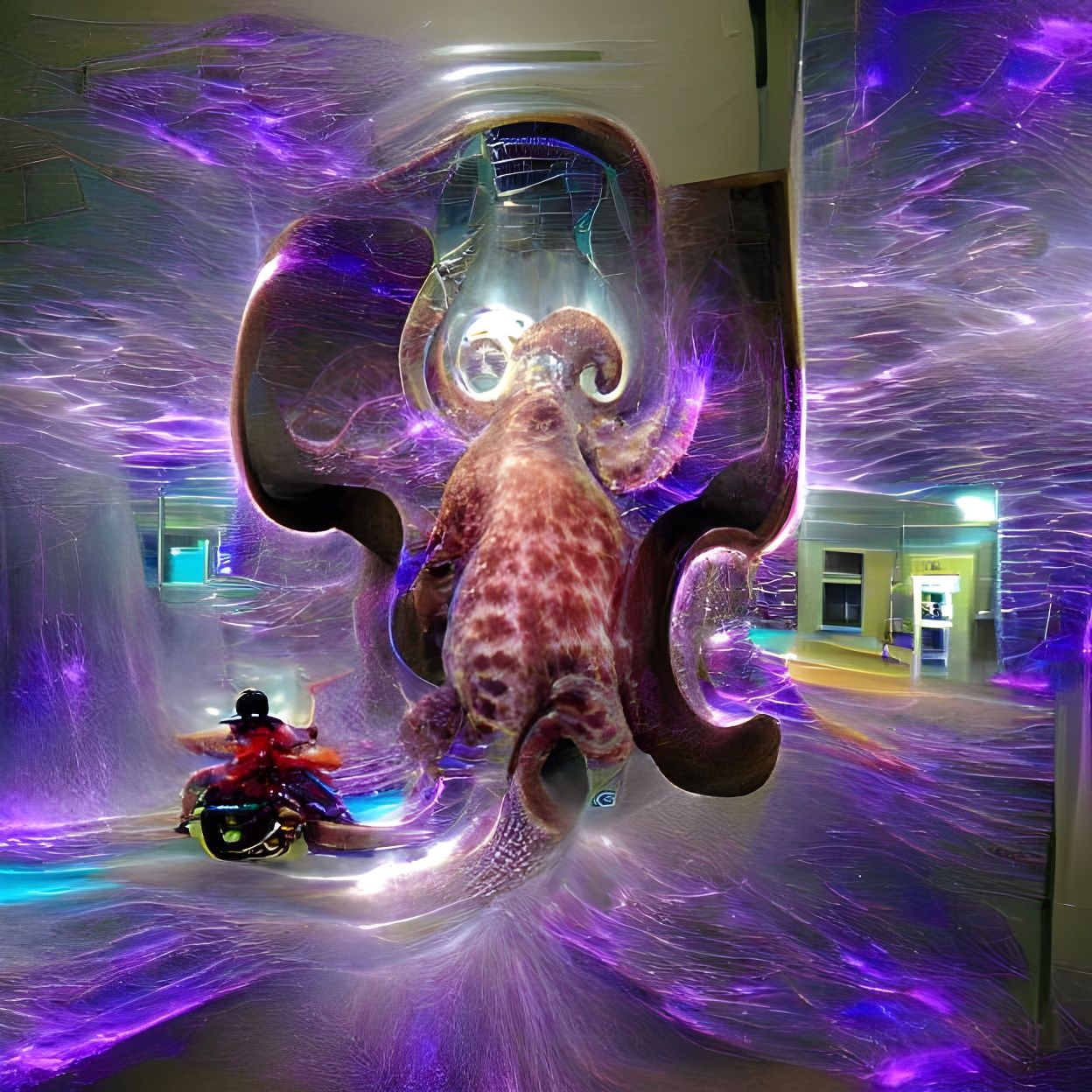 Octopus Dimensional Portal - AI Generated Artwork - NightCafe Creator