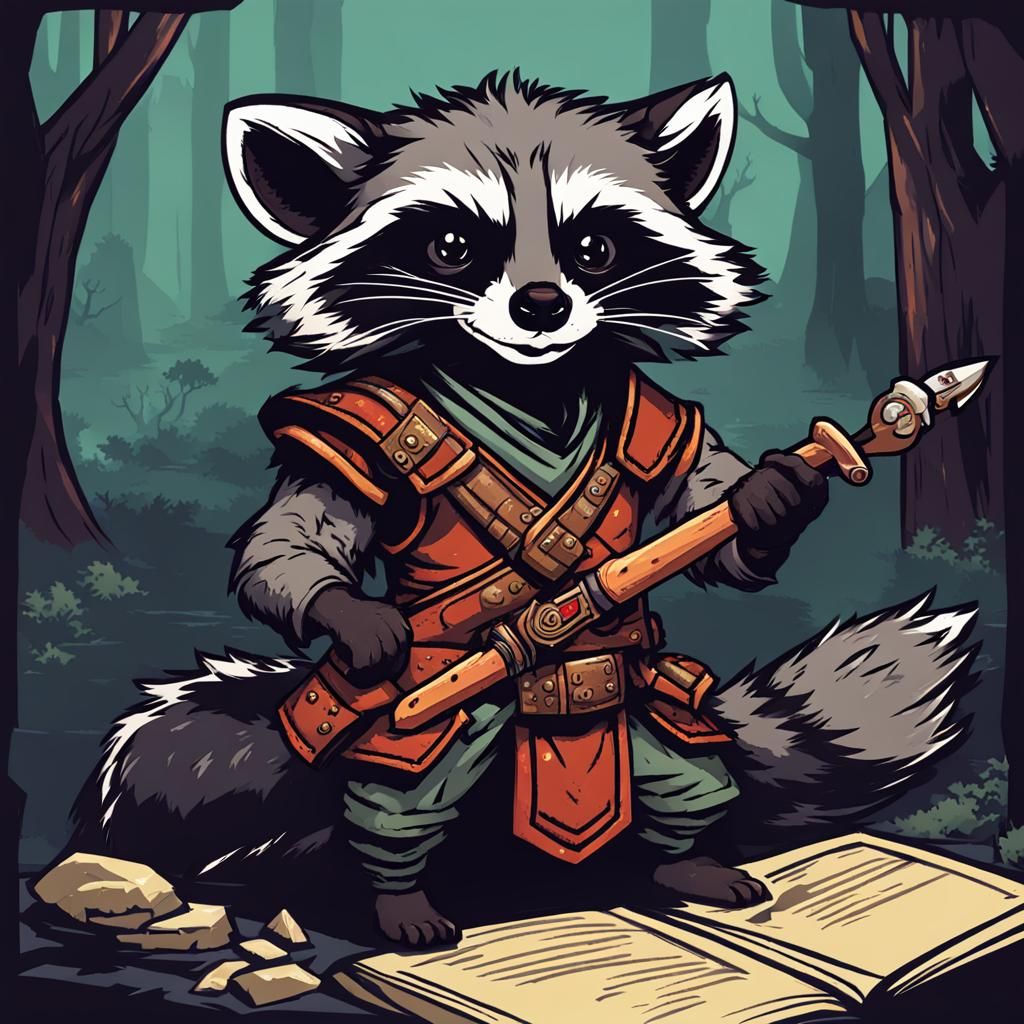 Adventuring Raccoon - AI Generated Artwork - NightCafe Creator