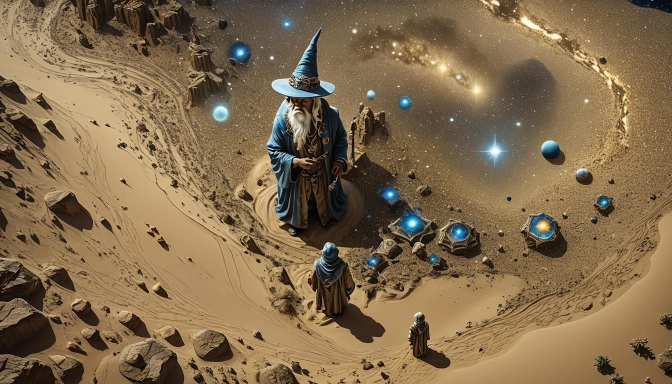 Cosmic Sand - AI Generated Artwork - NightCafe Creator