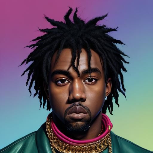 kanye west with a playboi carti - Kanye West in Vibrant Hype...