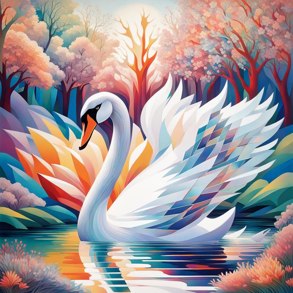 Swan - AI Generated Artwork - NightCafe Creator