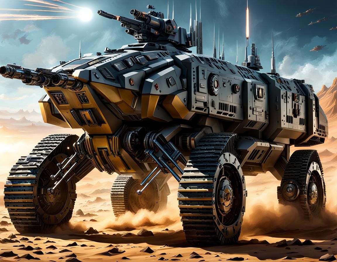 Mars Wars: All-Terrain Striker - AI Generated Artwork - NightCafe Creator