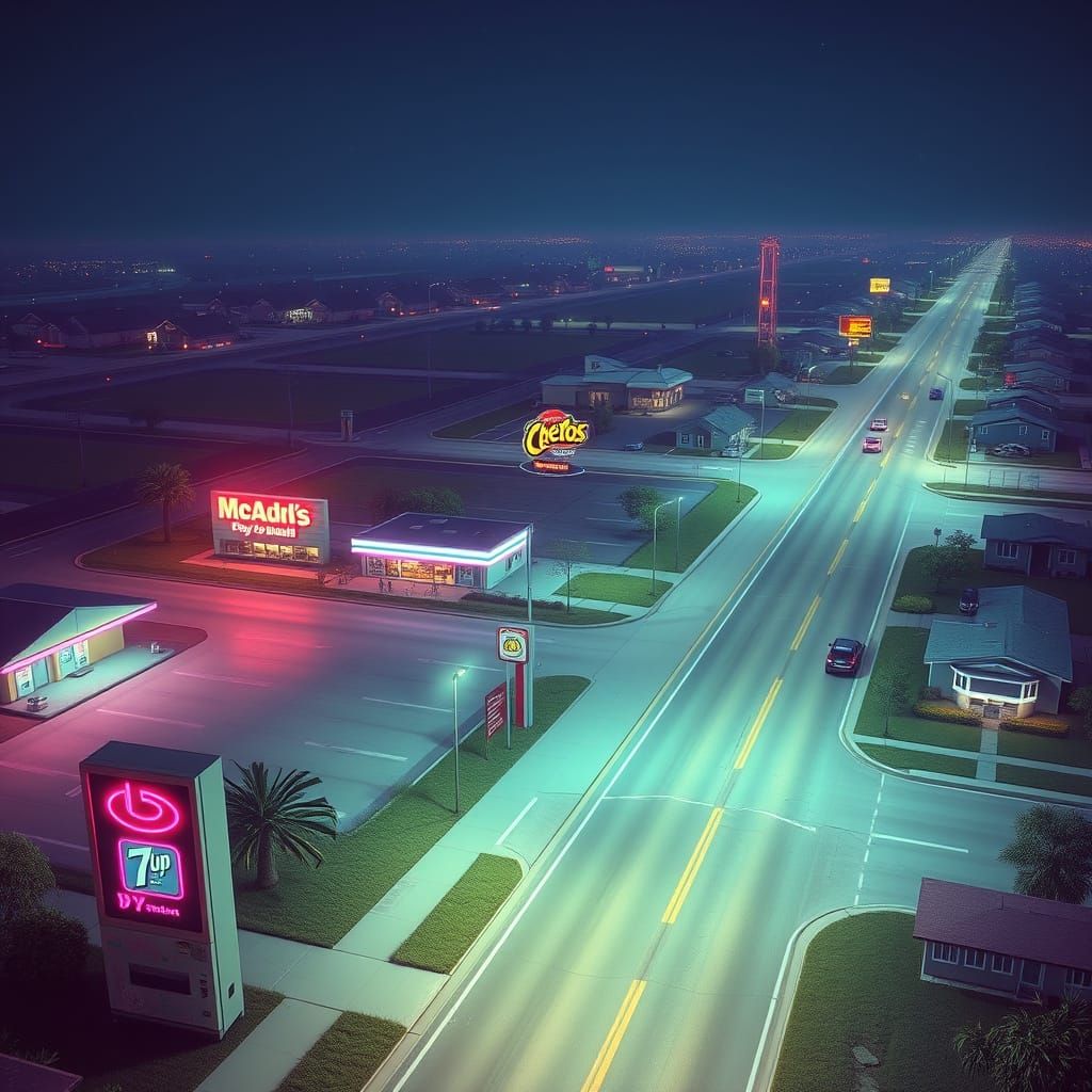 Liminal Town - Ethereal Suburban Utopia in Pastel Hues