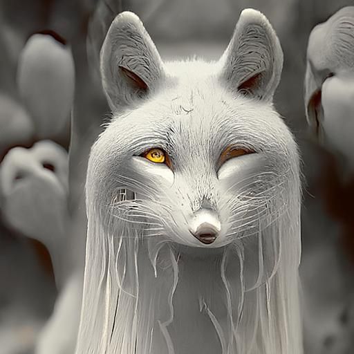 Ghost Fox - AI Generated Artwork - NightCafe Creator