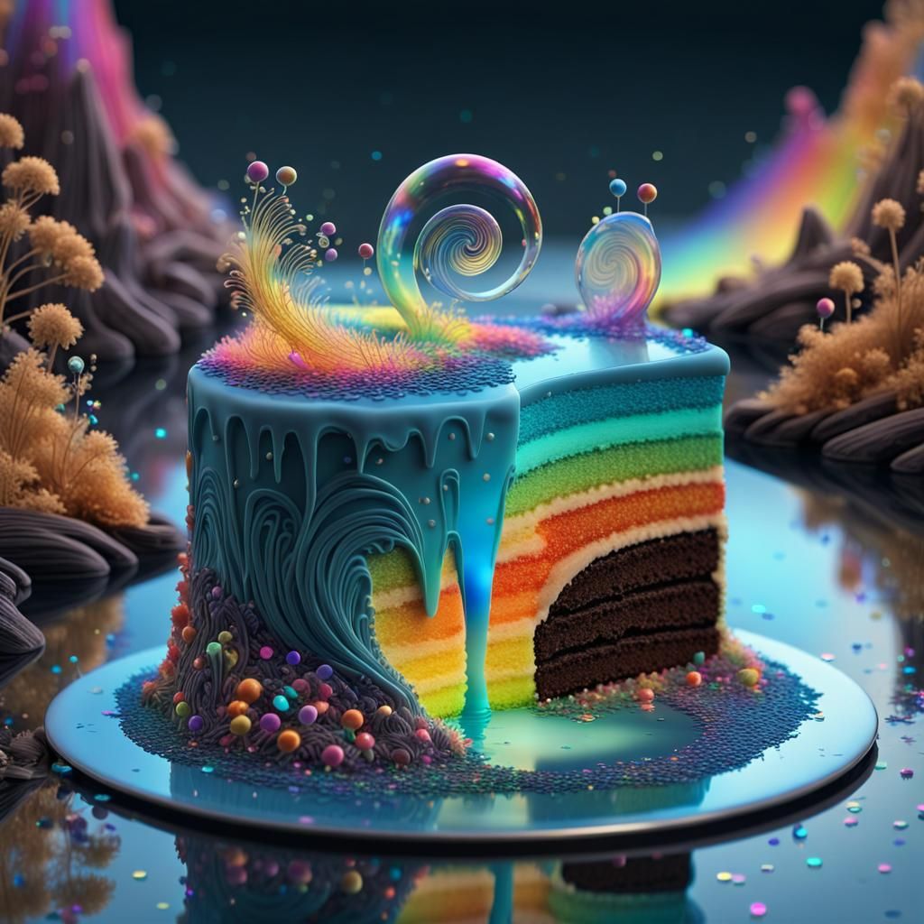 The Last Cake of 2023. - AI Generated Artwork - NightCafe Creator