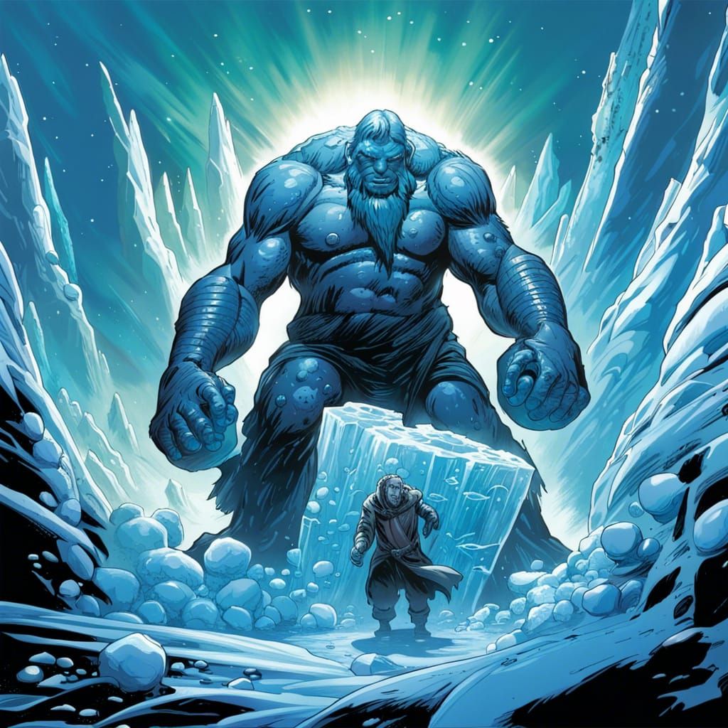 Ice Giants - AI Generated Artwork - NightCafe Creator