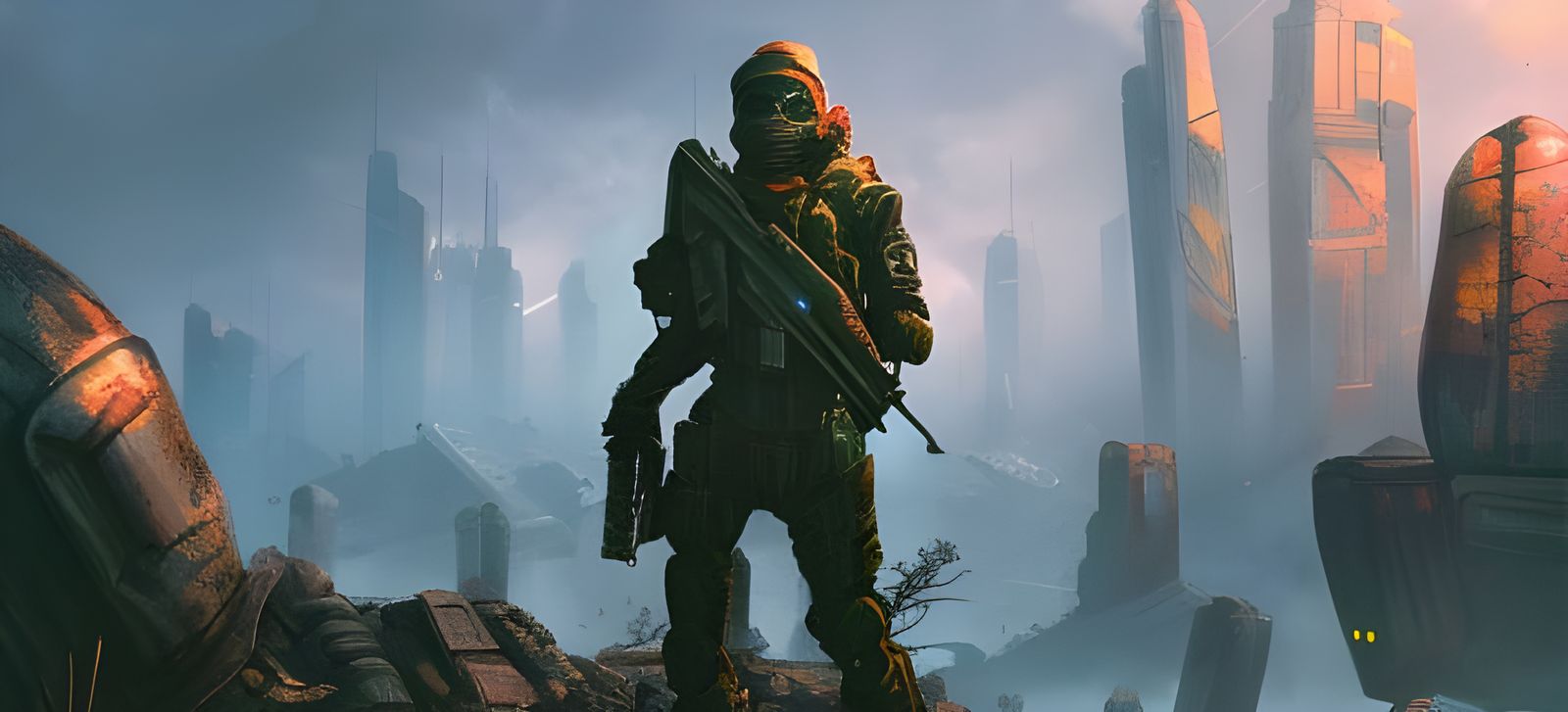 Post Apocalyptic Super Soldier - AI Generated Artwork - NightCafe Creator