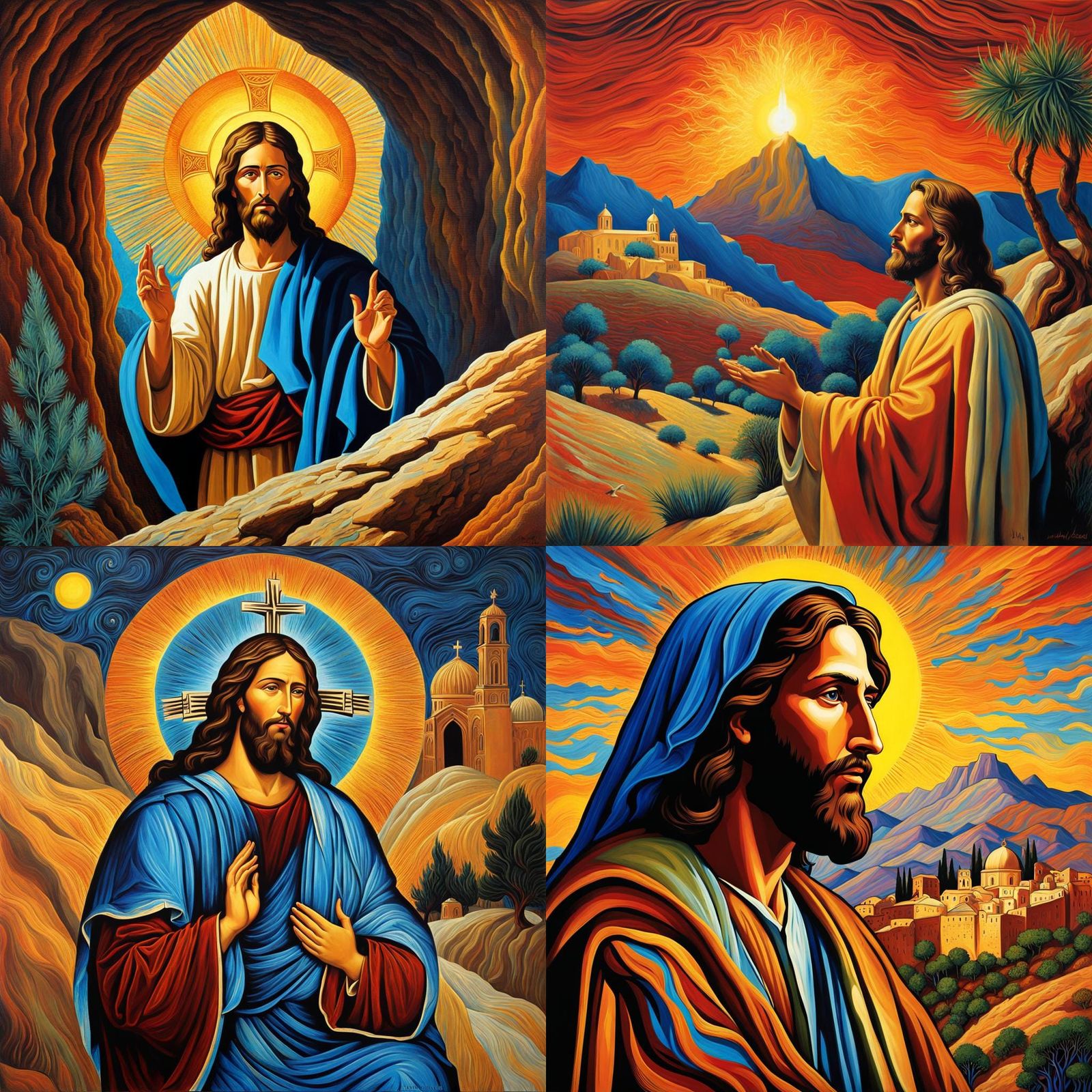 Jesus's teaching - AI Generated Artwork - NightCafe Creator