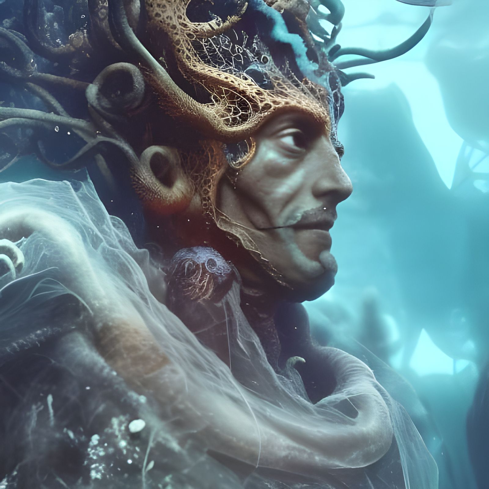 Warlock of the deep ocean - AI Generated Artwork - NightCafe Creator