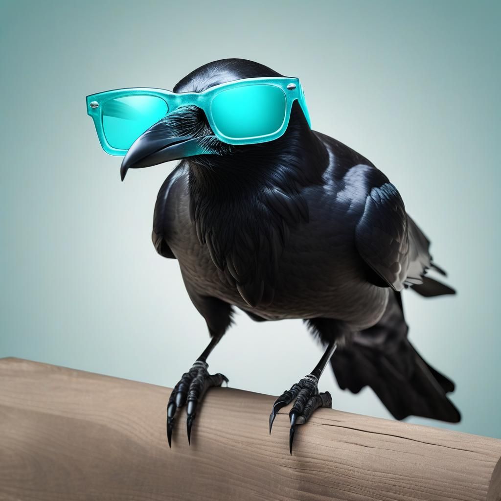 Cool Crow - AI Generated Artwork - NightCafe Creator