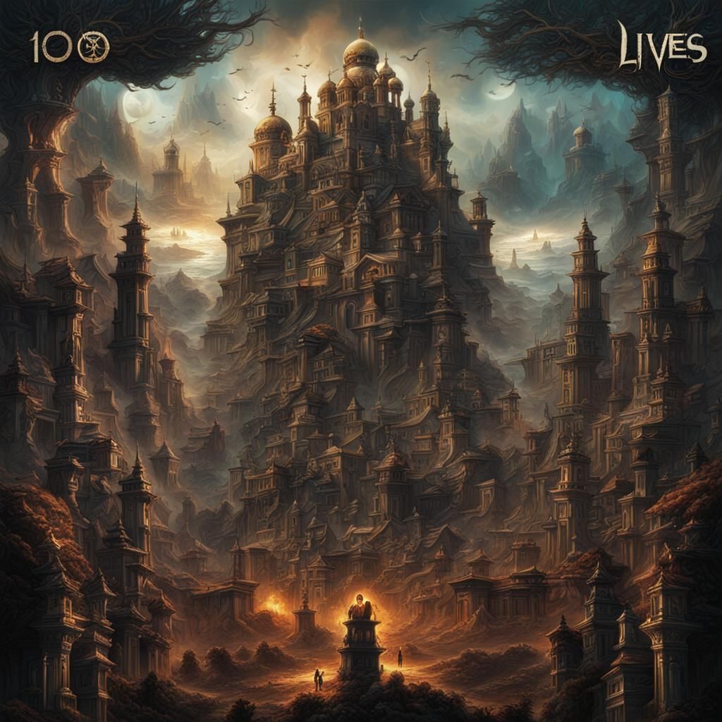 100 Lives - AI Generated Artwork - NightCafe Creator