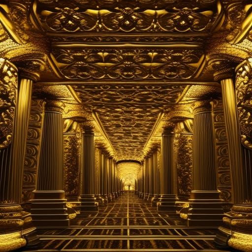 King Midas's Palace - AI Generated Artwork - NightCafe Creator
