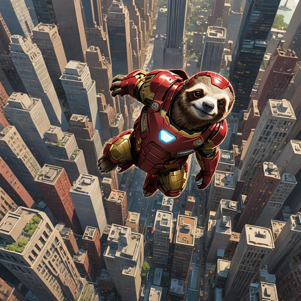 Iron Sloth - AI Generated Artwork - NightCafe Creator