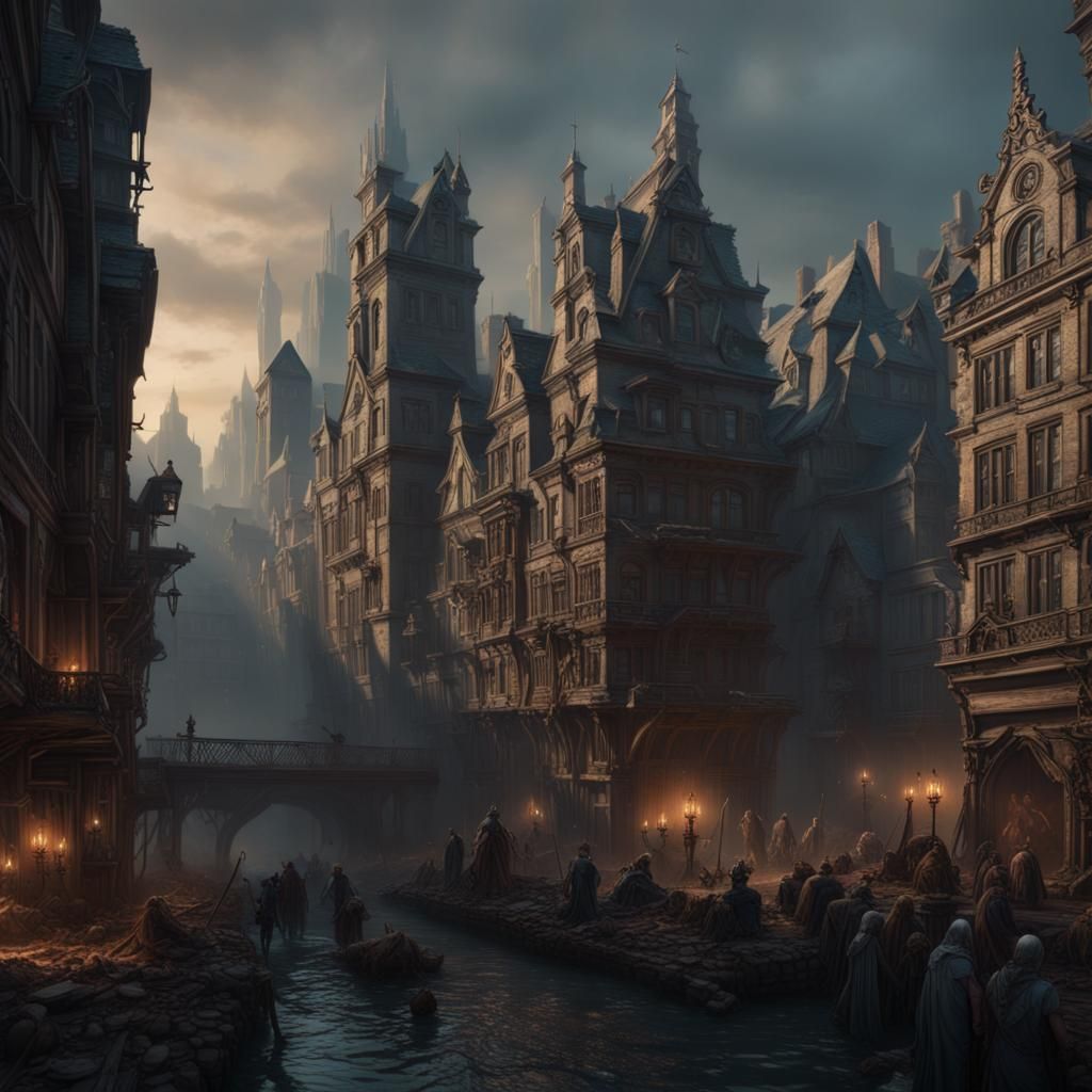 the distraction of citys - AI Generated Artwork - NightCafe Creator