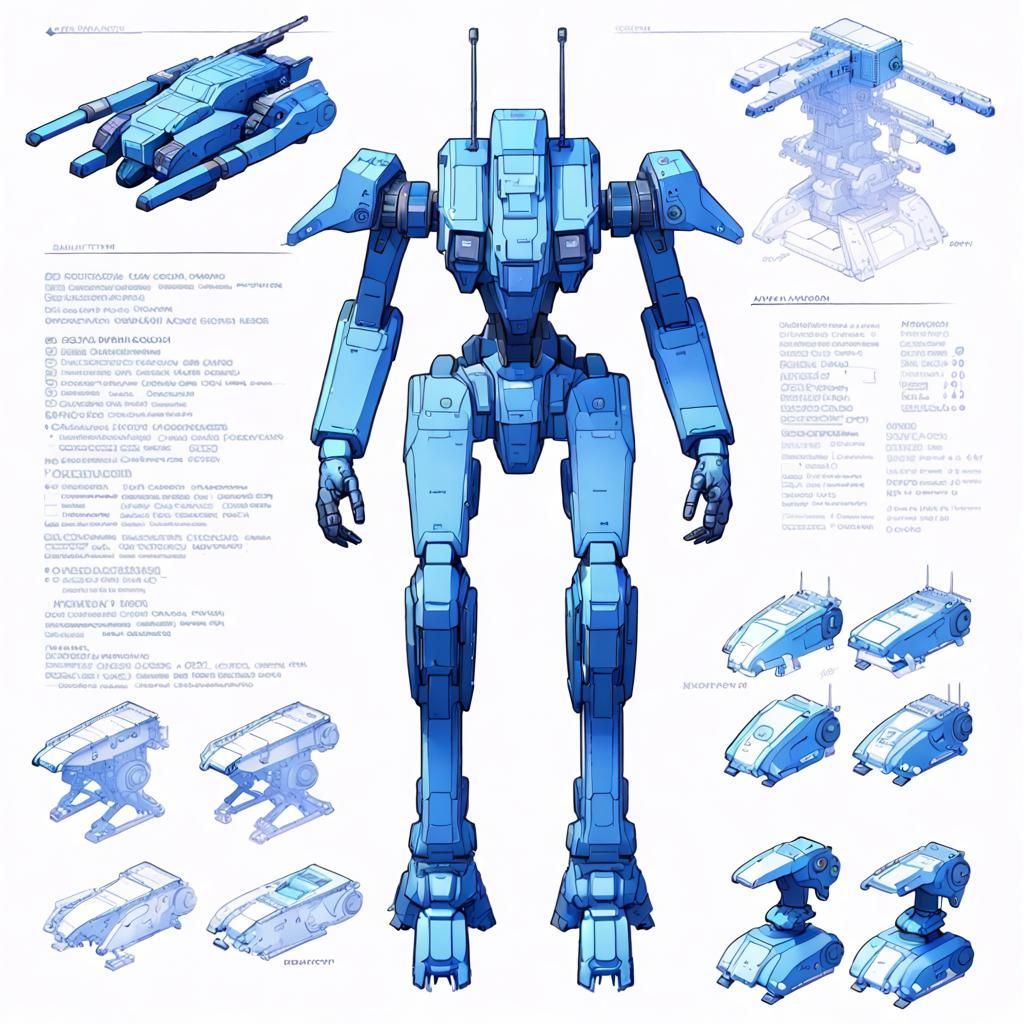 Generic Scout Mech - Lightweight Scout Mech Blueprint with I...