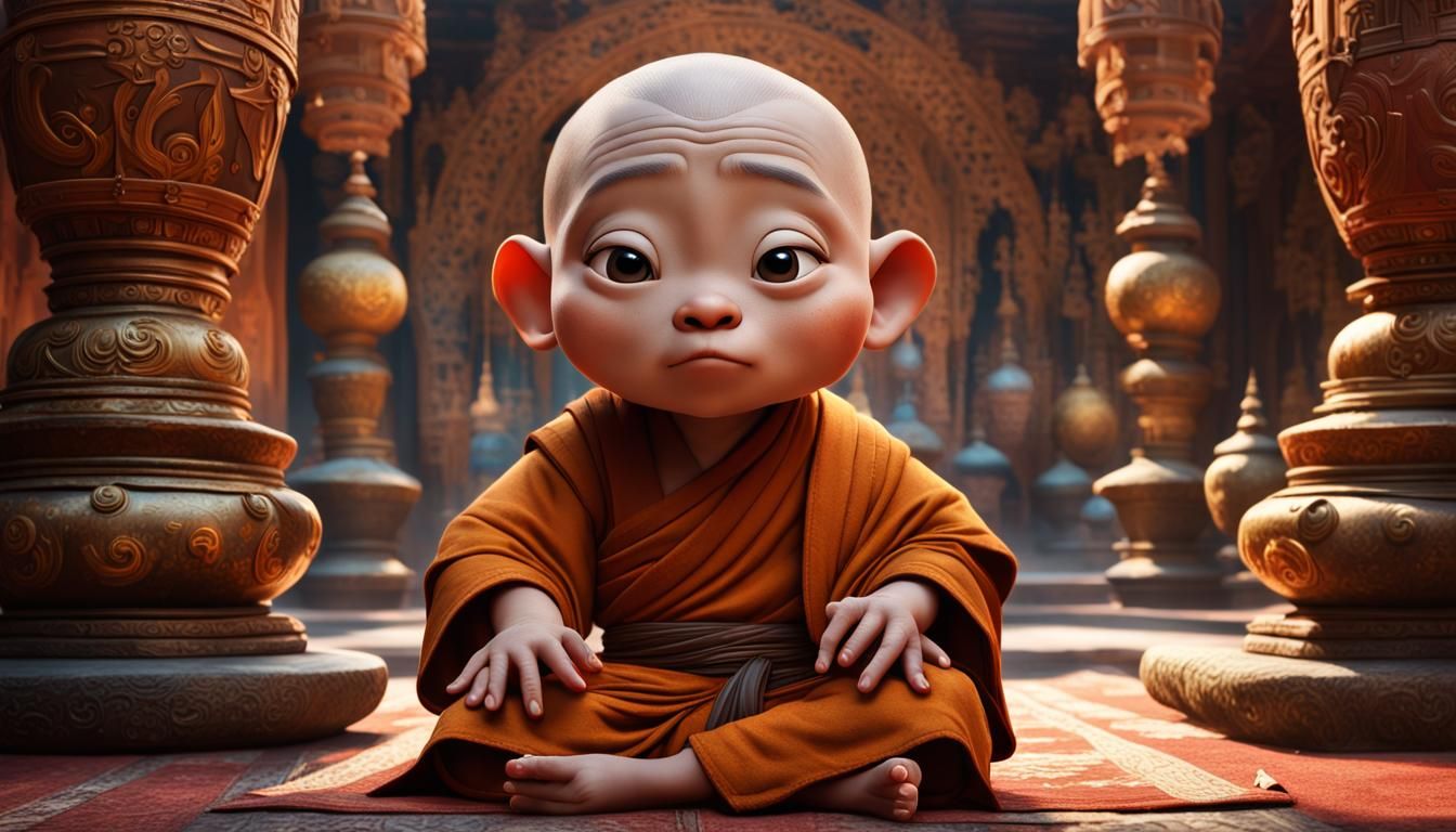 Monk - AI Generated Artwork - NightCafe Creator