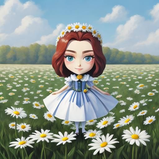 daisy lady - AI Generated Artwork - NightCafe Creator