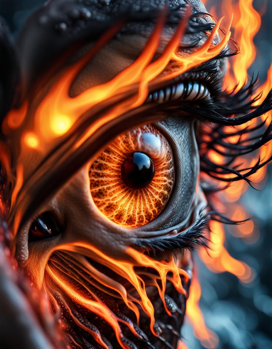 Eye of the ifrit - AI Generated Artwork - NightCafe Creator