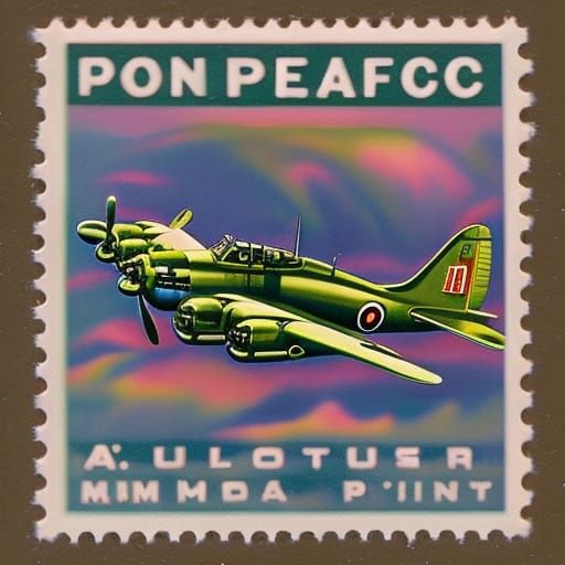 postage stamp - AI Generated Artwork - NightCafe Creator