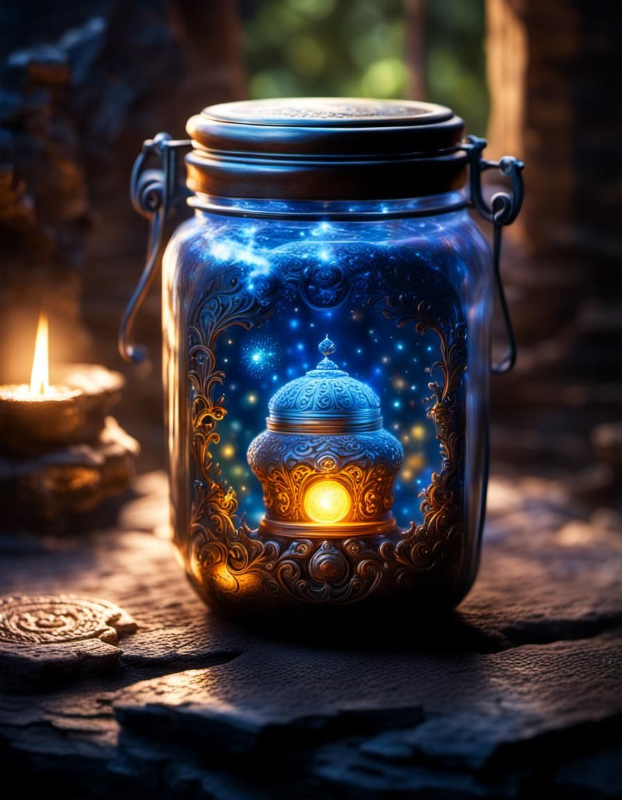 Things in Jars - AI Generated Artwork - NightCafe Creator
