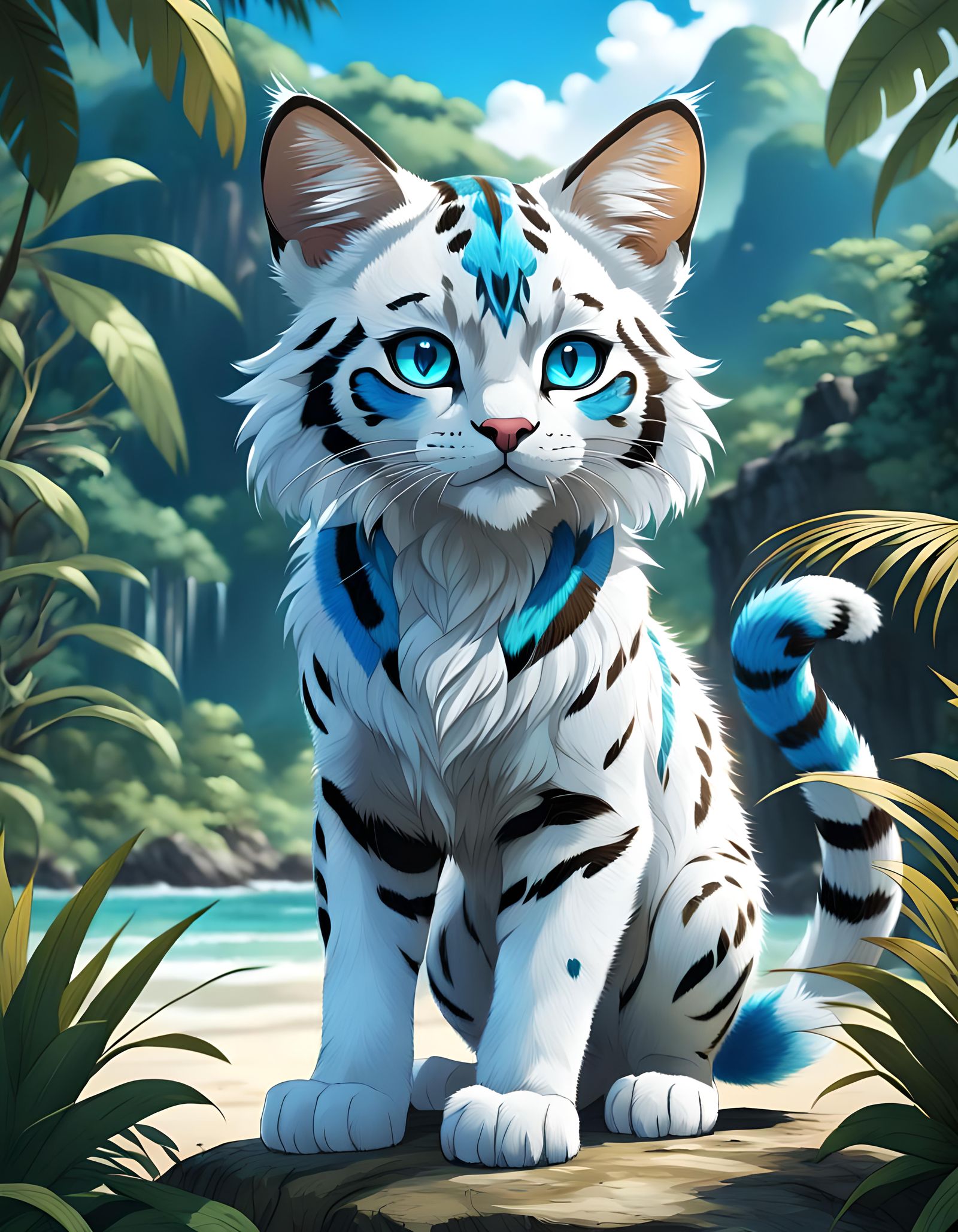 Jungle Cat Form - AI Generated Artwork - NightCafe Creator