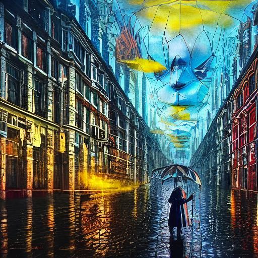 Unity, Freedom, surrealism, intricate detail, colors, horror, Dali ...