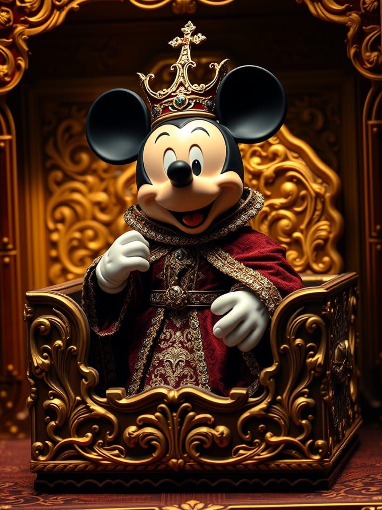 Mickey Mouse as 15th-Century European Royalty in L... - AI Art