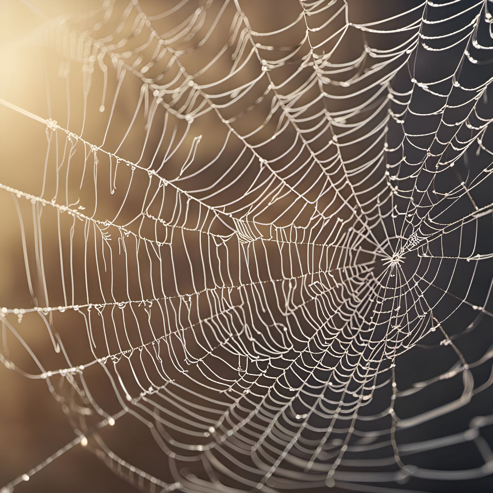 Incredibly intricate silky spider web - AI Generated Artwork - NightCafe Creator