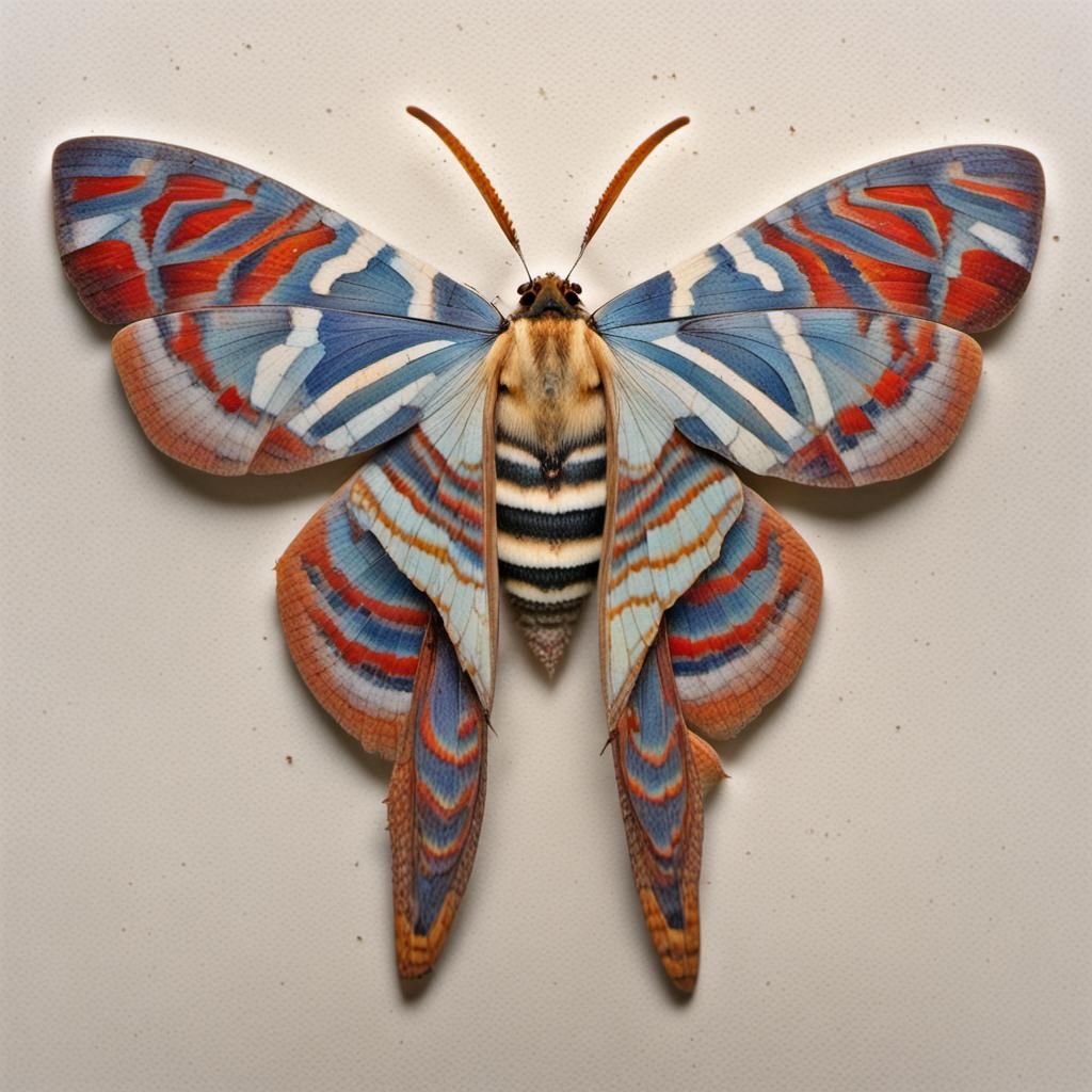 The Picasso Moth - AI Generated Artwork - NightCafe Creator