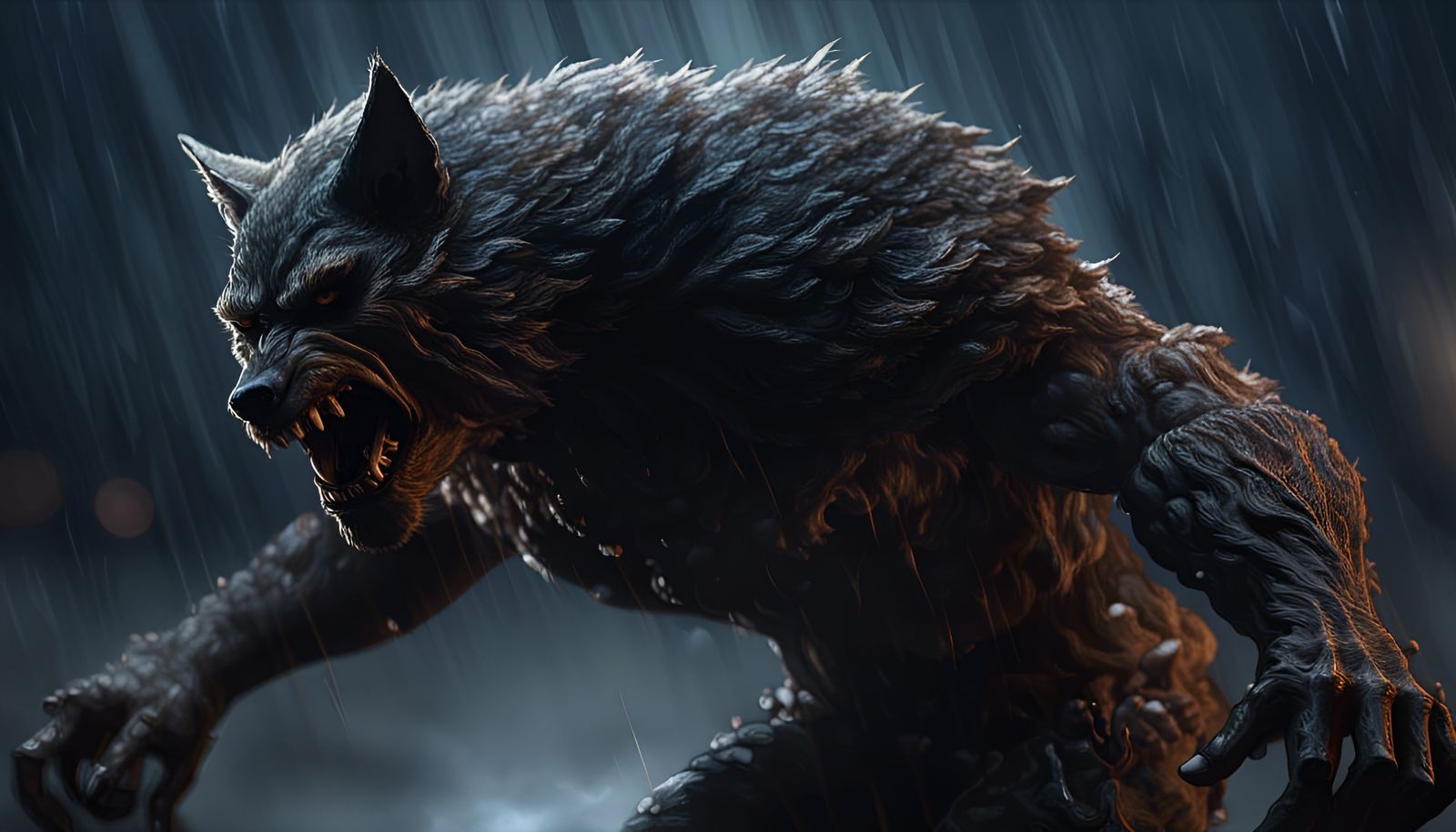 Highly Detailed Wolfman - AI Generated Artwork - NightCafe Creator