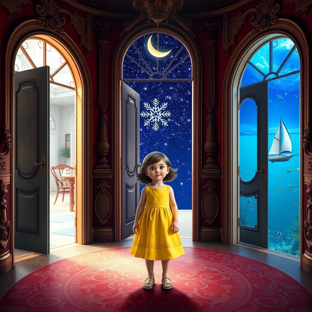 Enchanted Mansion in Vibrant Realism, Inspired by ... - AI Art