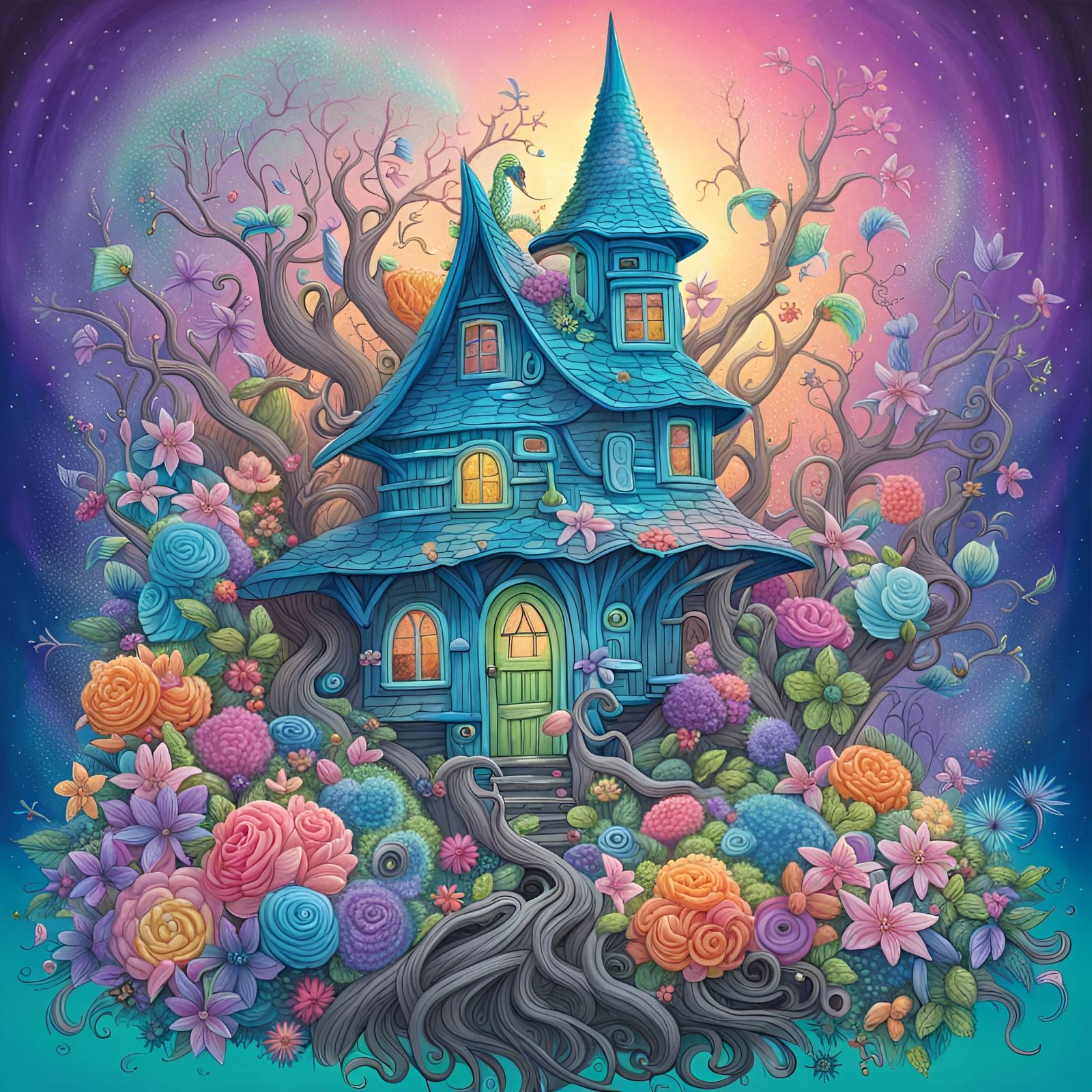 Floating Fantasy - AI Generated Artwork - NightCafe Creator