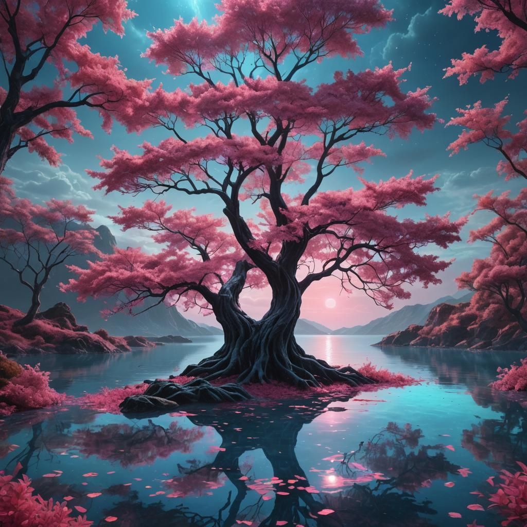 Magical tree - AI Generated Artwork - NightCafe Creator