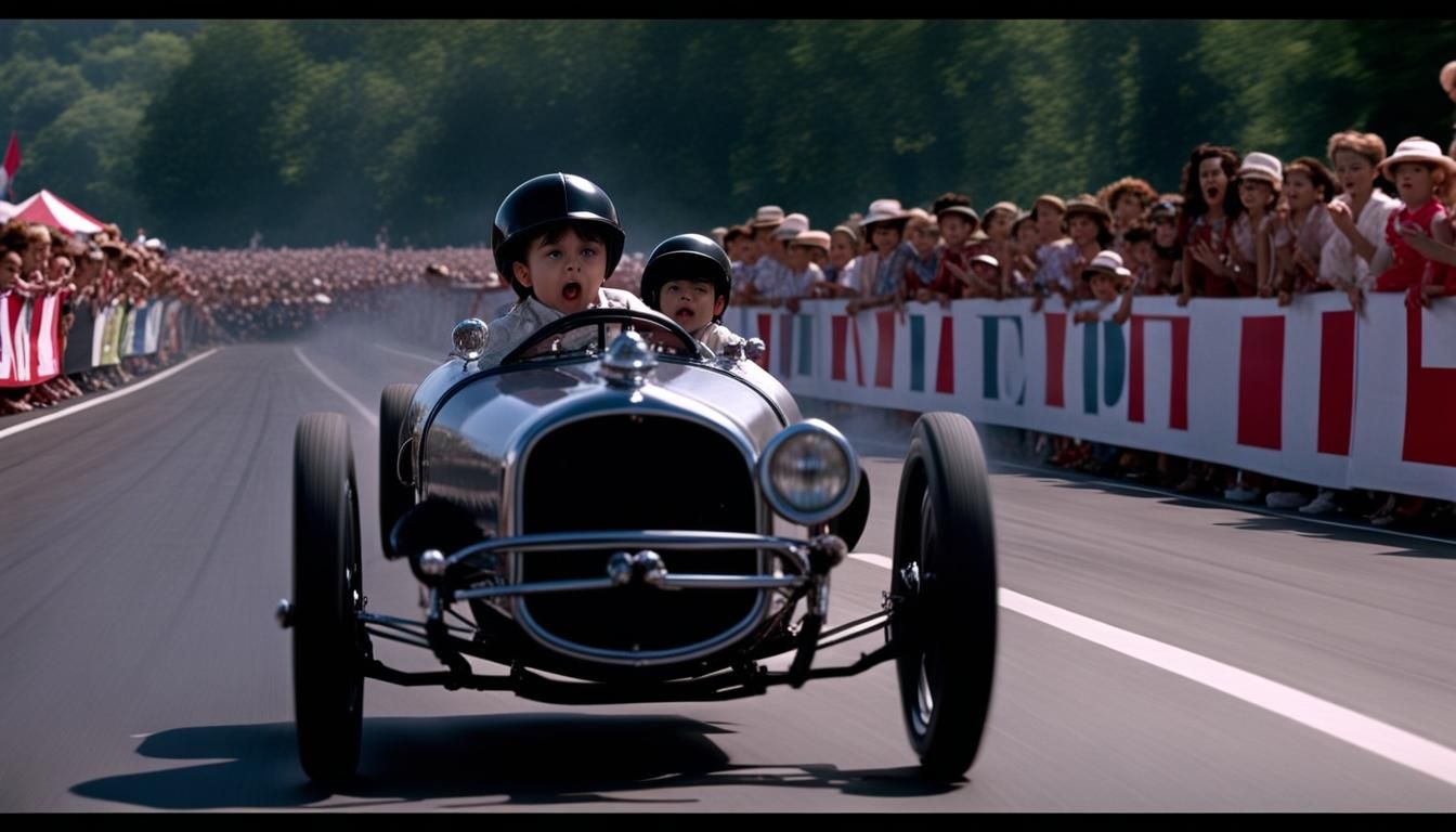 The Little Rascals Drag Racing Scene - AI Generated Artwork - NightCafe ...