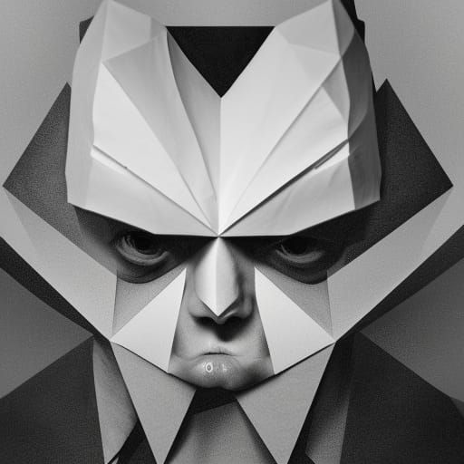 Origami Demon #5 - AI Generated Artwork - NightCafe Creator