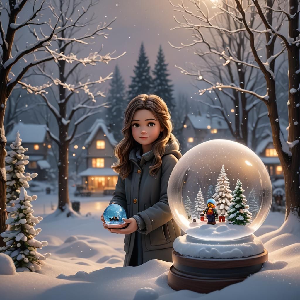 Secret Santa Snow Globes - AI Generated Artwork - NightCafe Creator